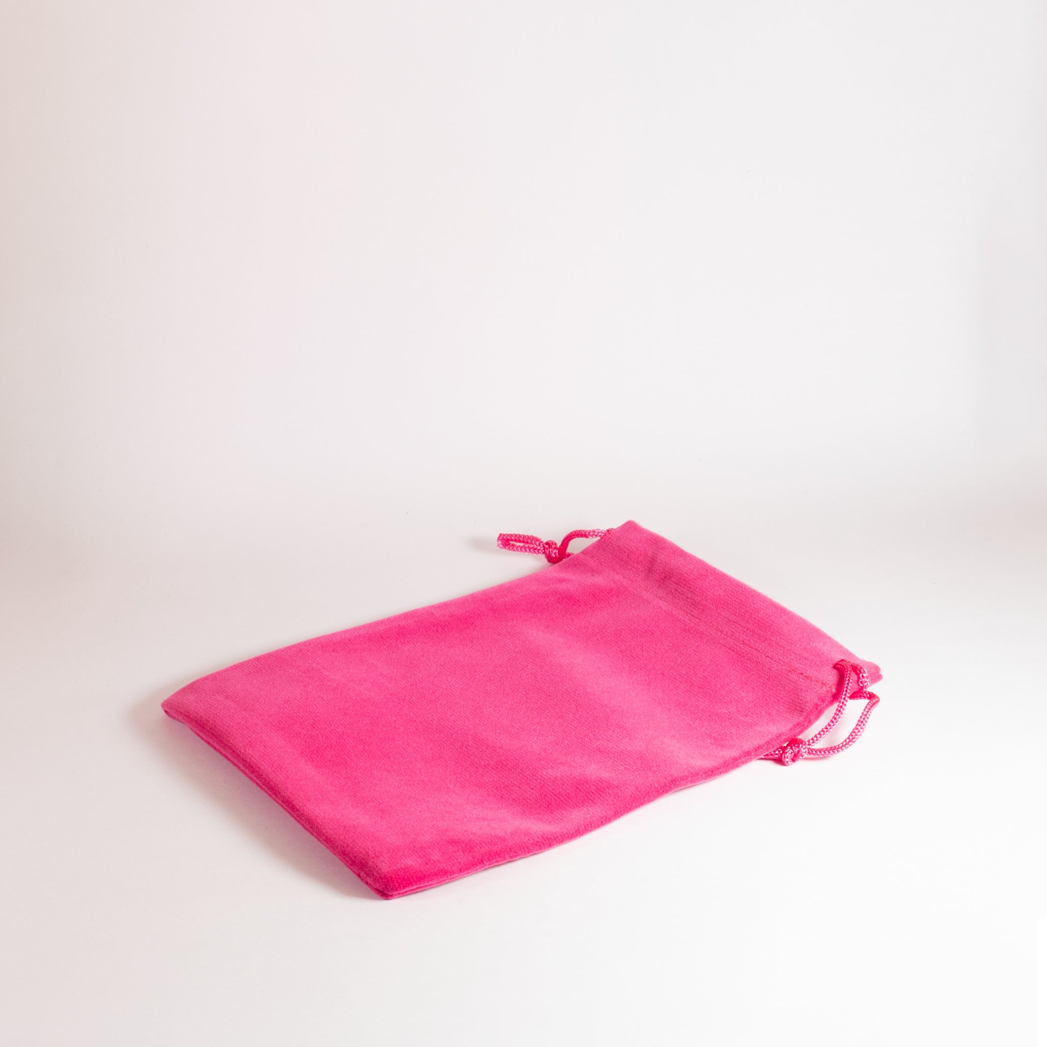 Pink Velvet 15x12cm Drawstring Bag – Tabletop Supply
