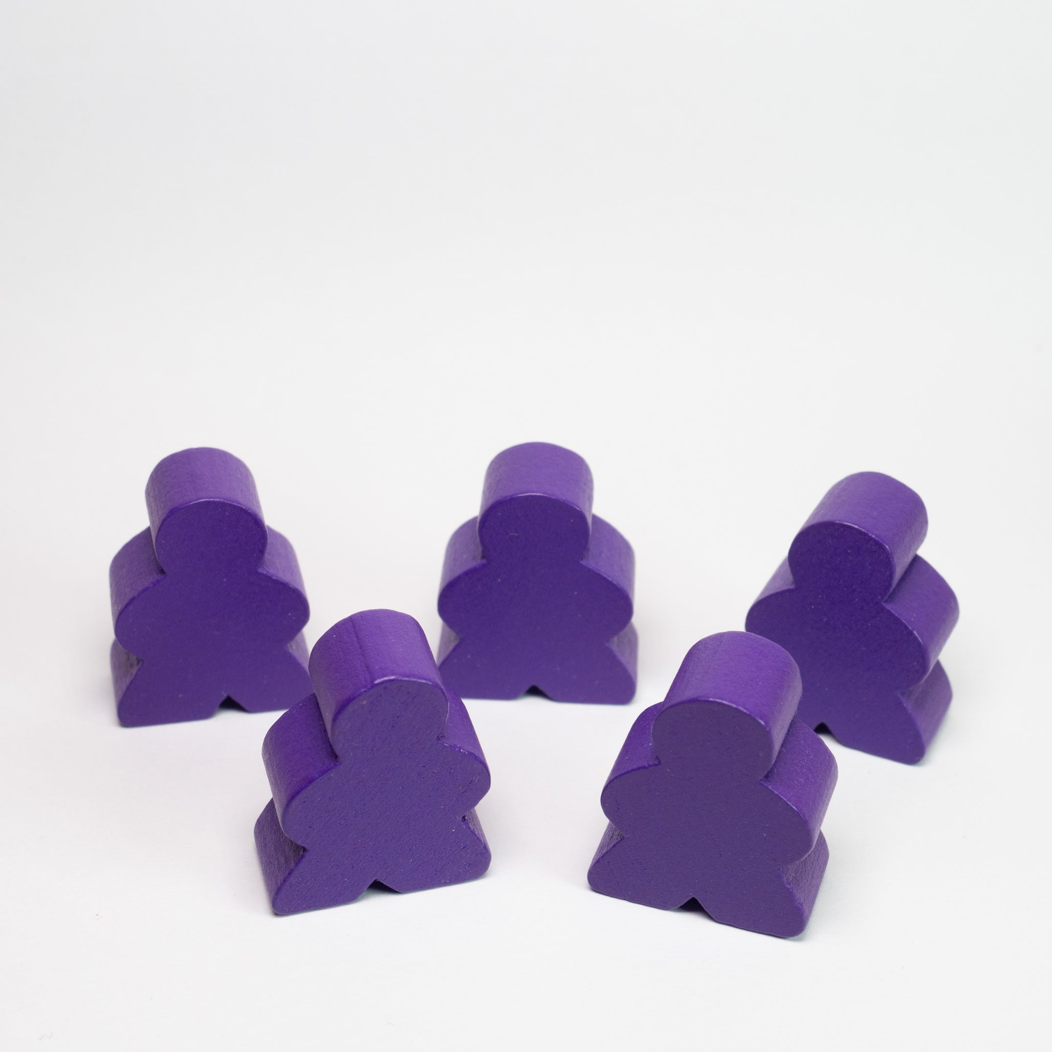 Purple Wooden Meeple 23mm 5 pack – Tabletop Supply