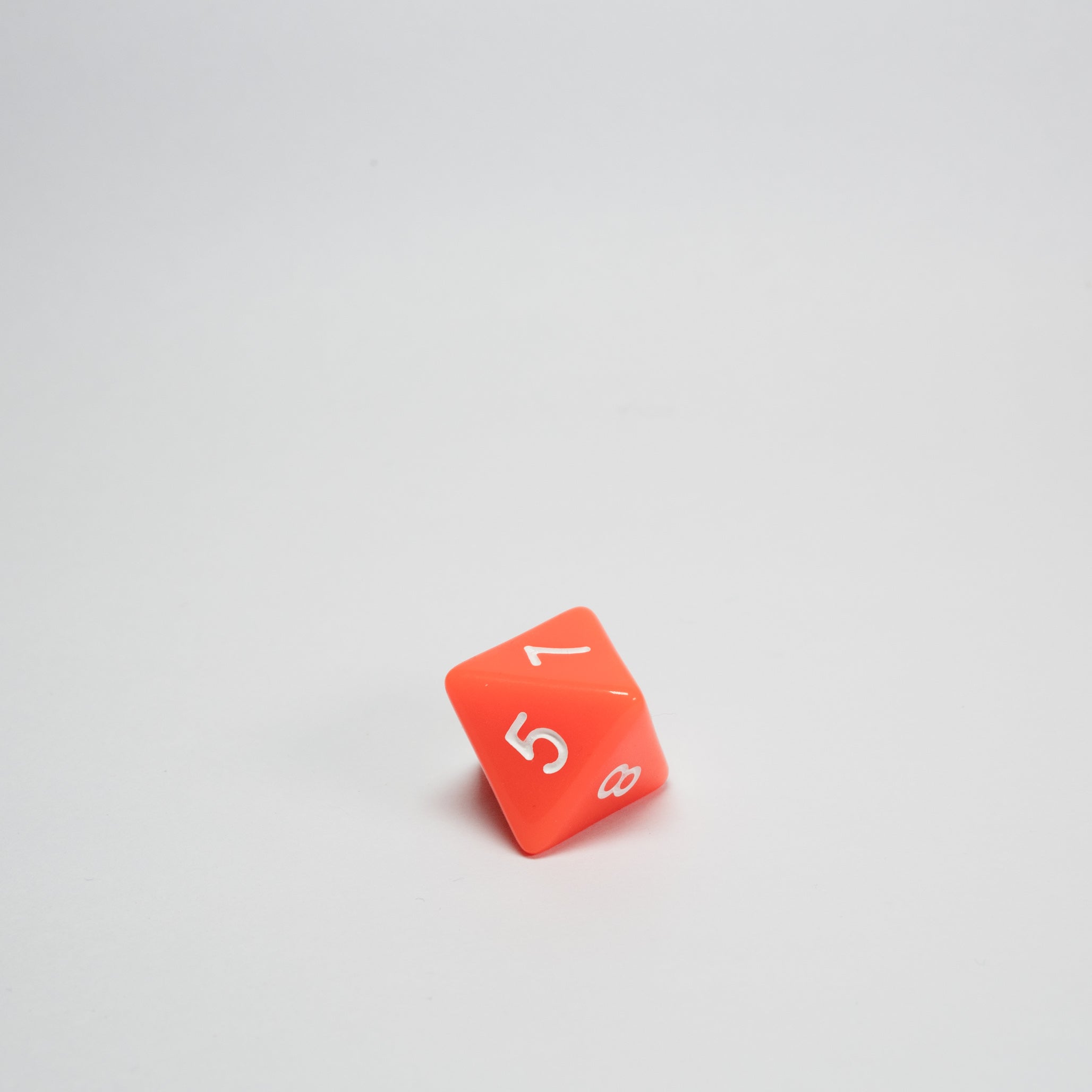 Orange Acrylic D8 Dice – Tabletop Supply