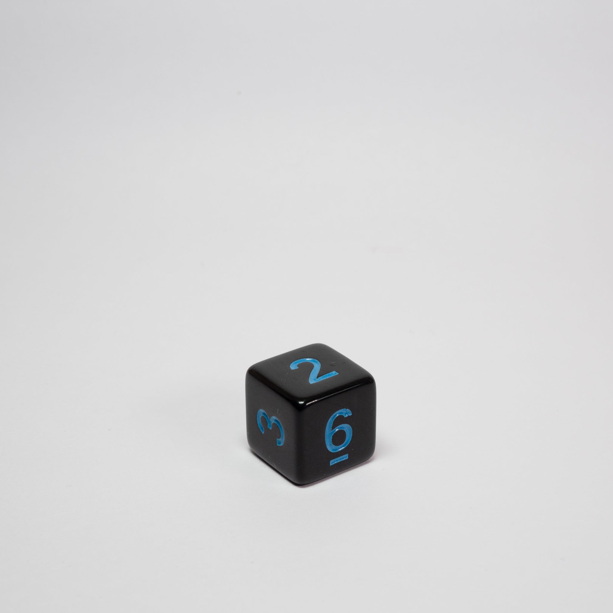 Black and Blue Acrylic D6 Dice – Tabletop Supply