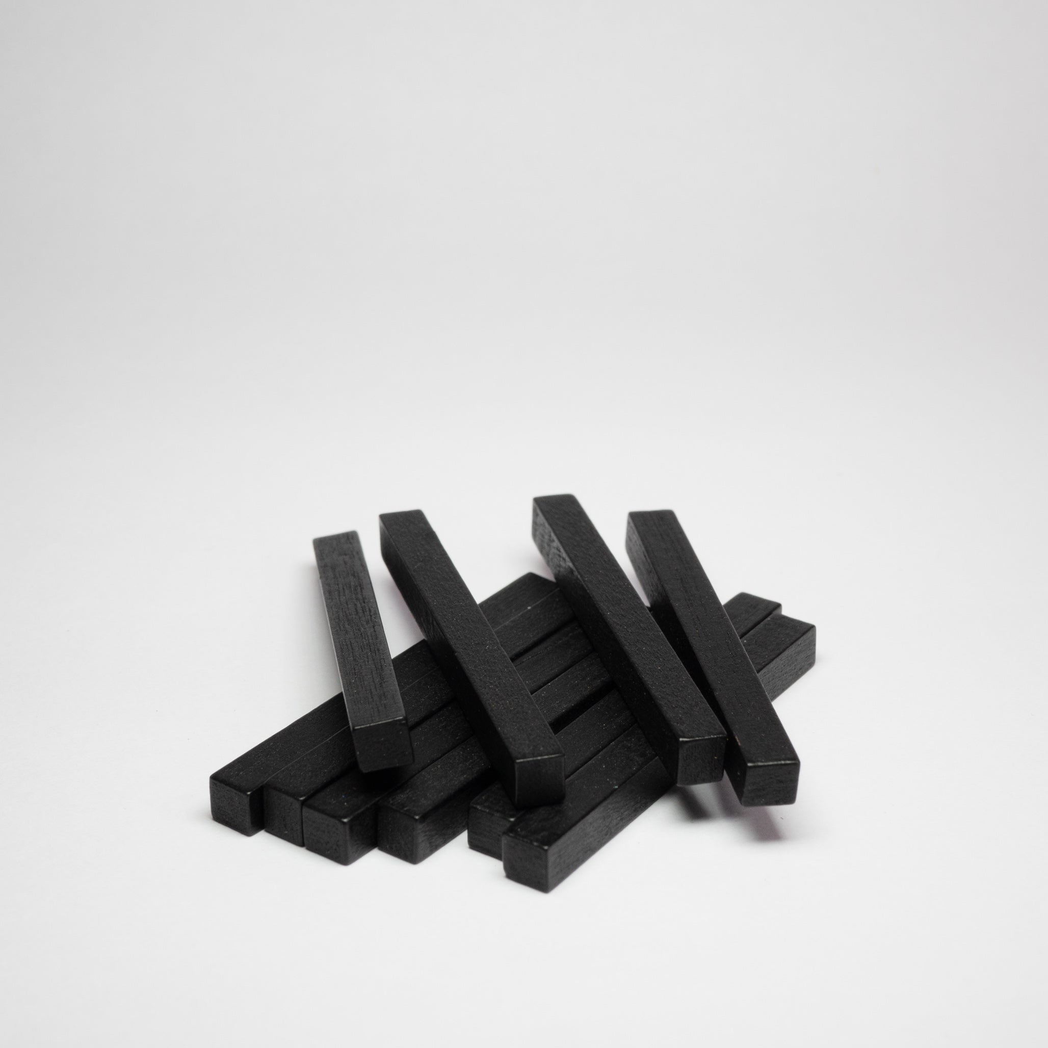 Black Wooden Sticks 50mm Pack of 10 – Tabletop Supply