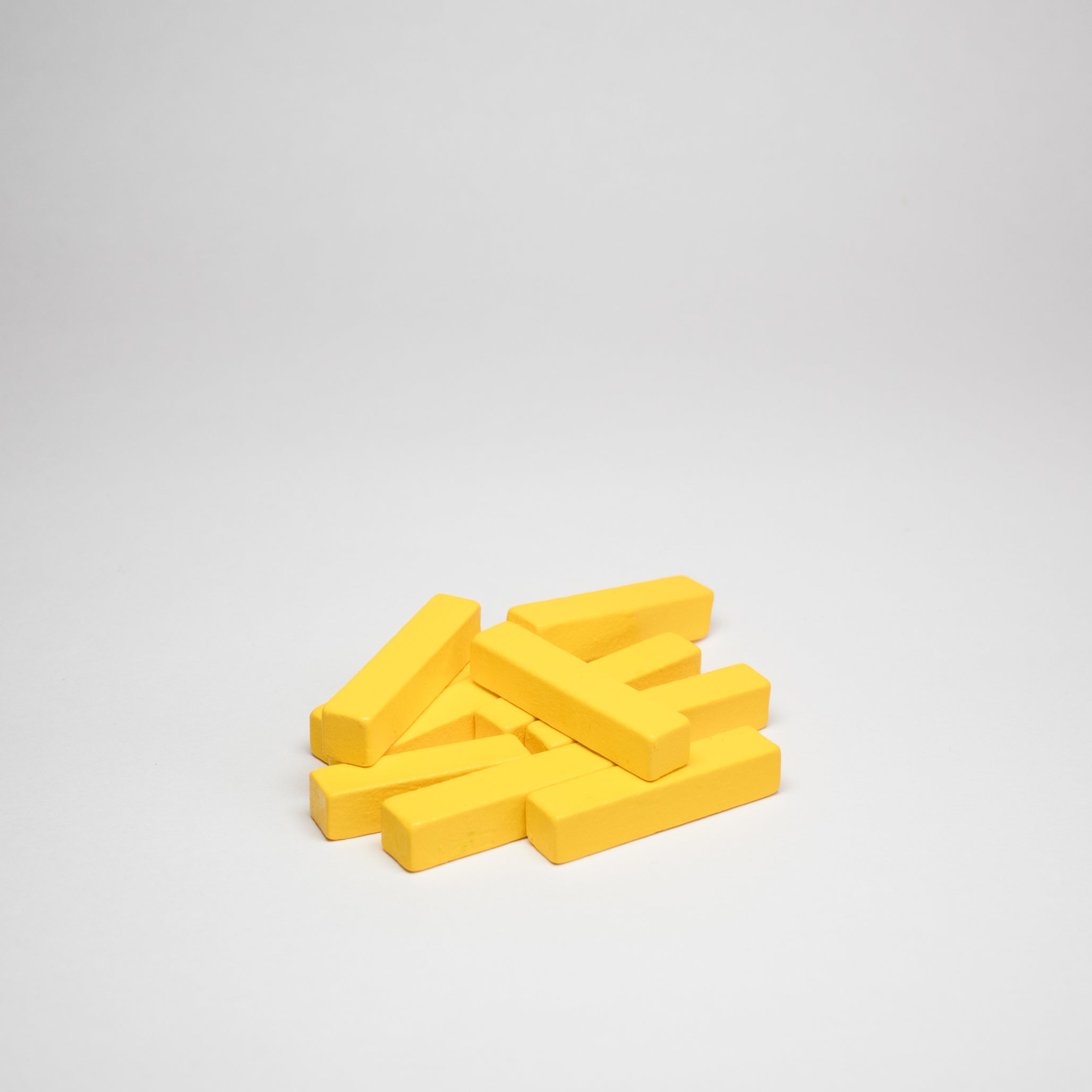 Yellow Wooden Sticks 25mm Pack of 10 – Tabletop Supply