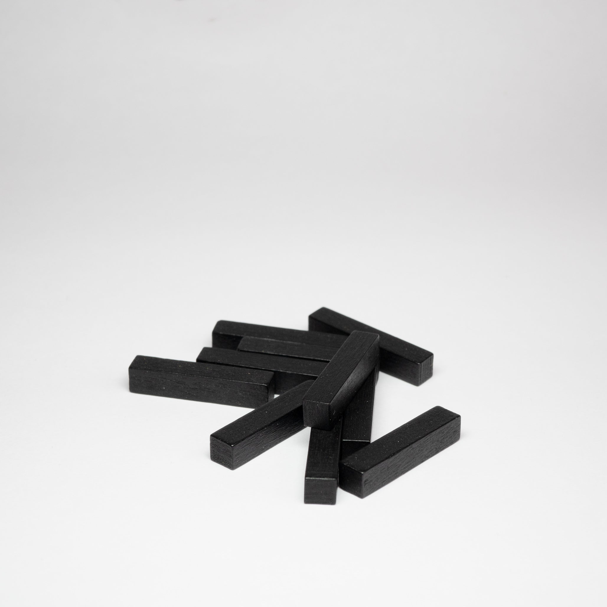 Black Wooden Sticks 25mm Pack of 10 – Tabletop Supply