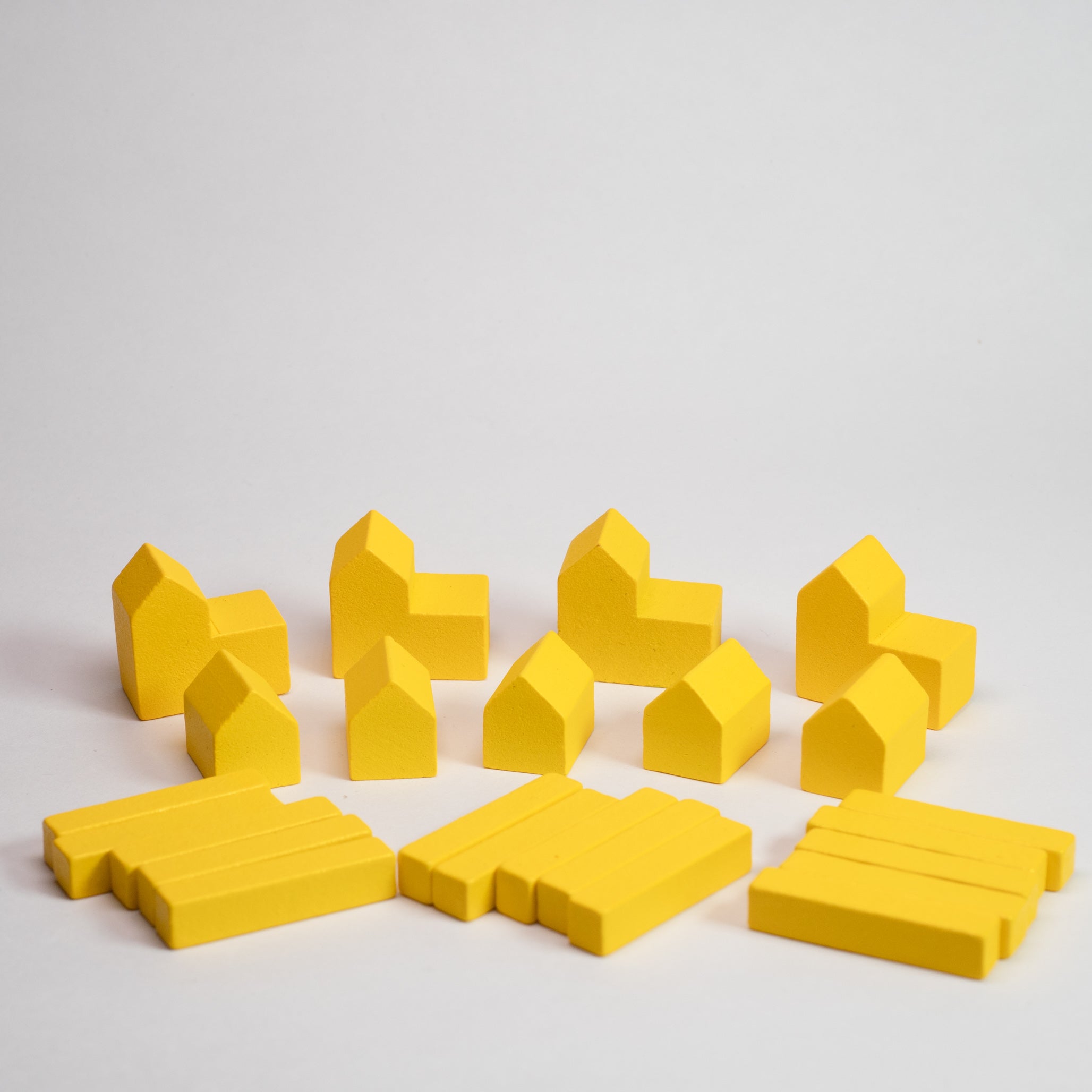 Yellow Wooden Catan Parts Set – Tabletop Supply