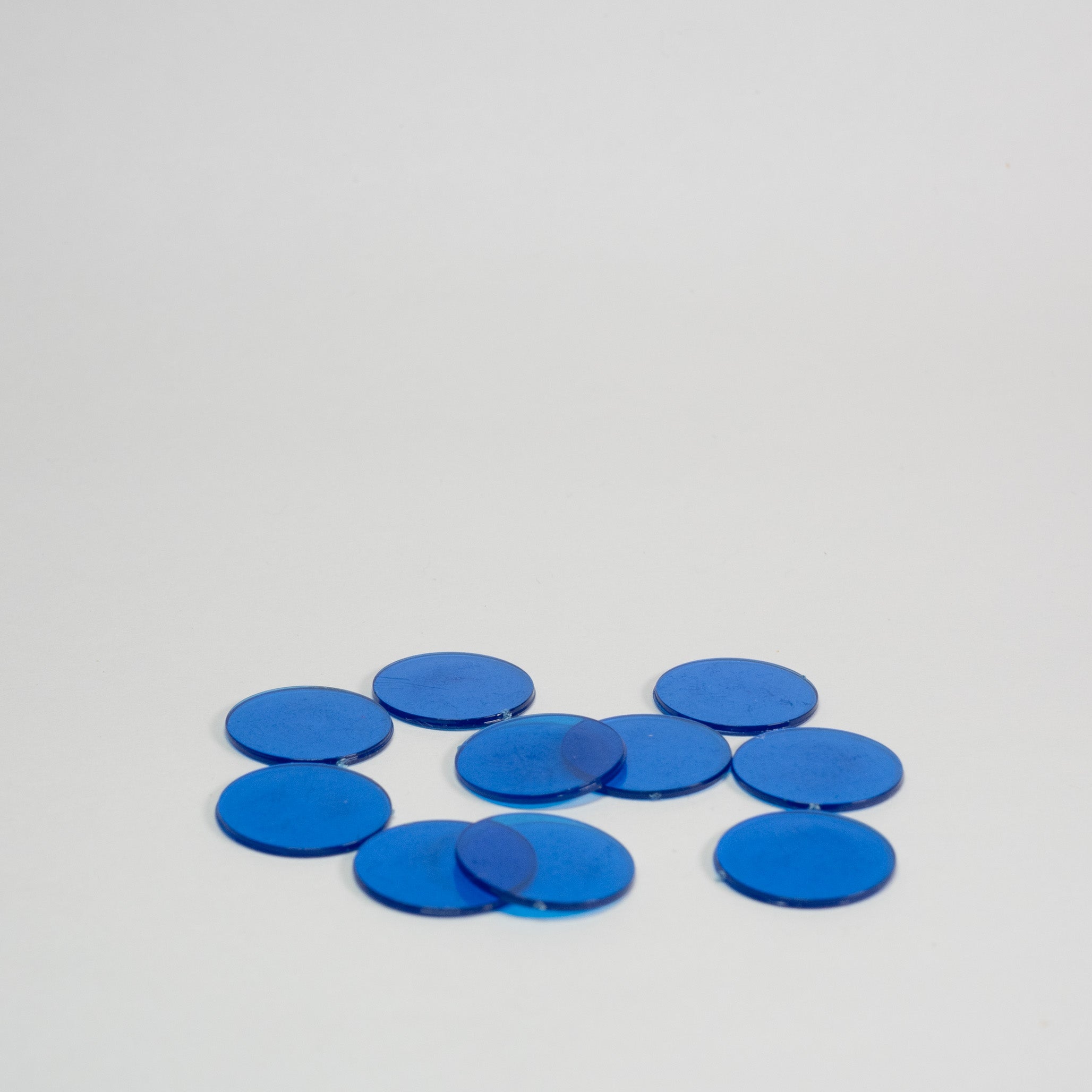 Blue 15mm Plastic Discs for Board Games – Tabletop Supply