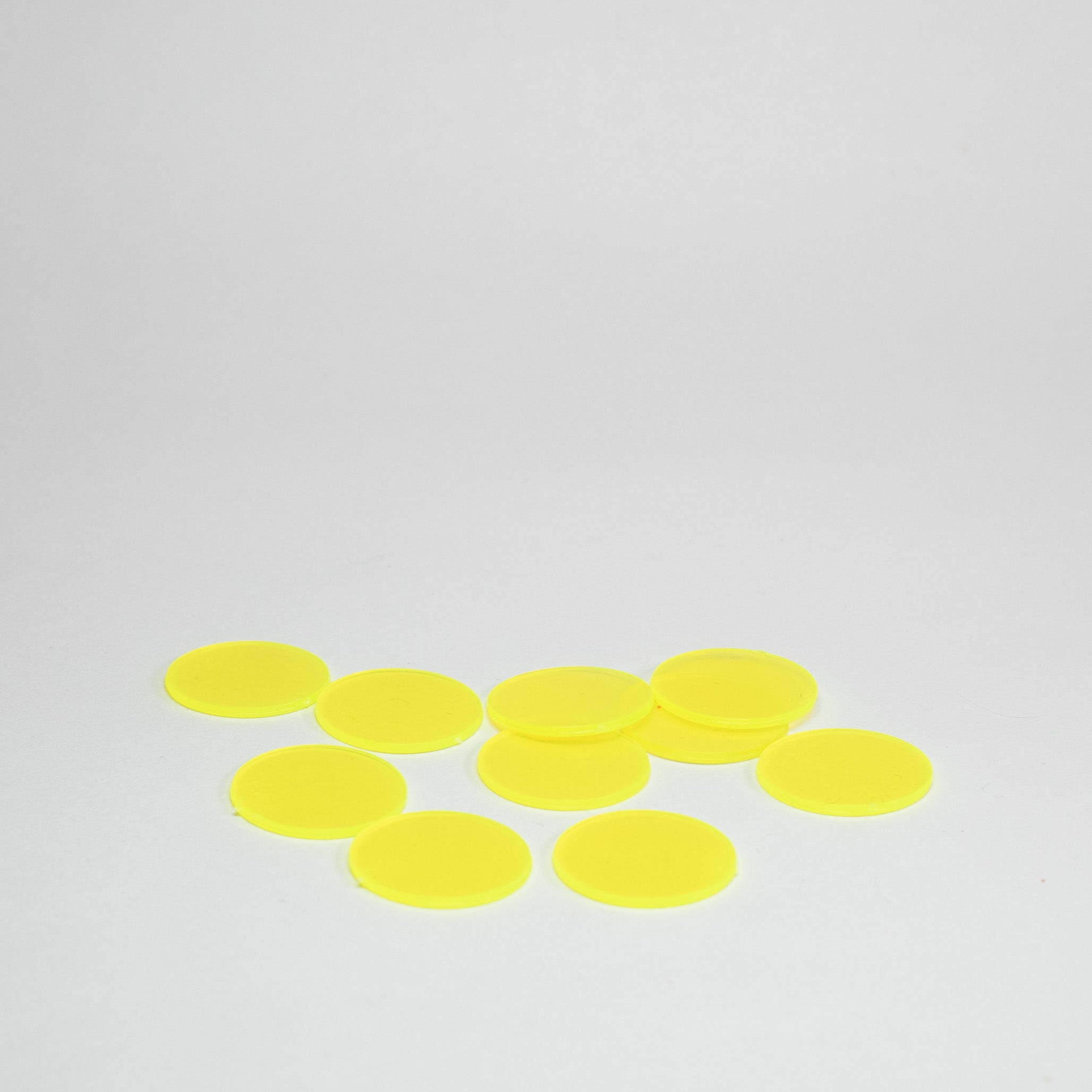 Yellow 15mm Plastic Discs for Board Games – Tabletop Supply