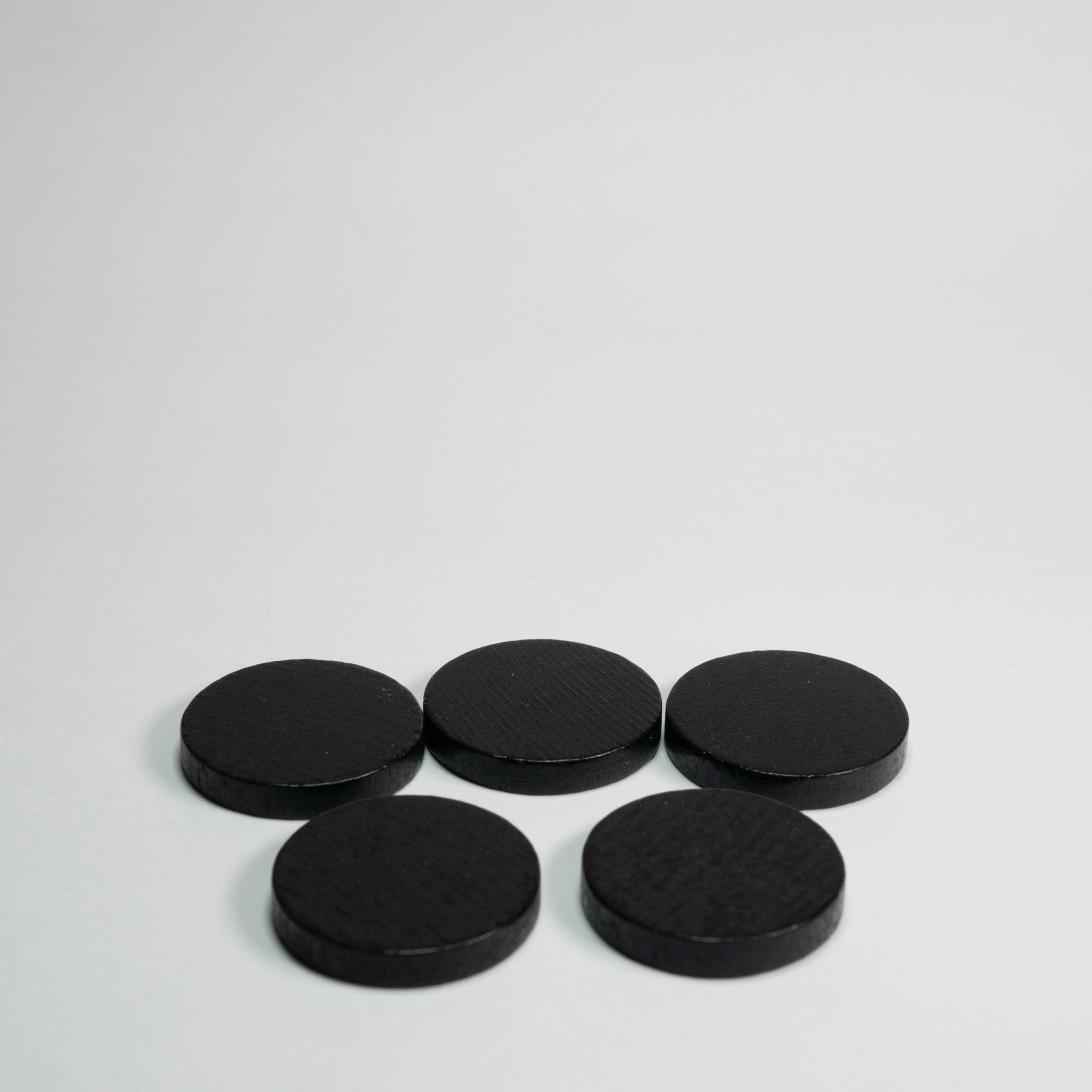 Black 25mm Wooden Discs for Board Games – Tabletop Supply