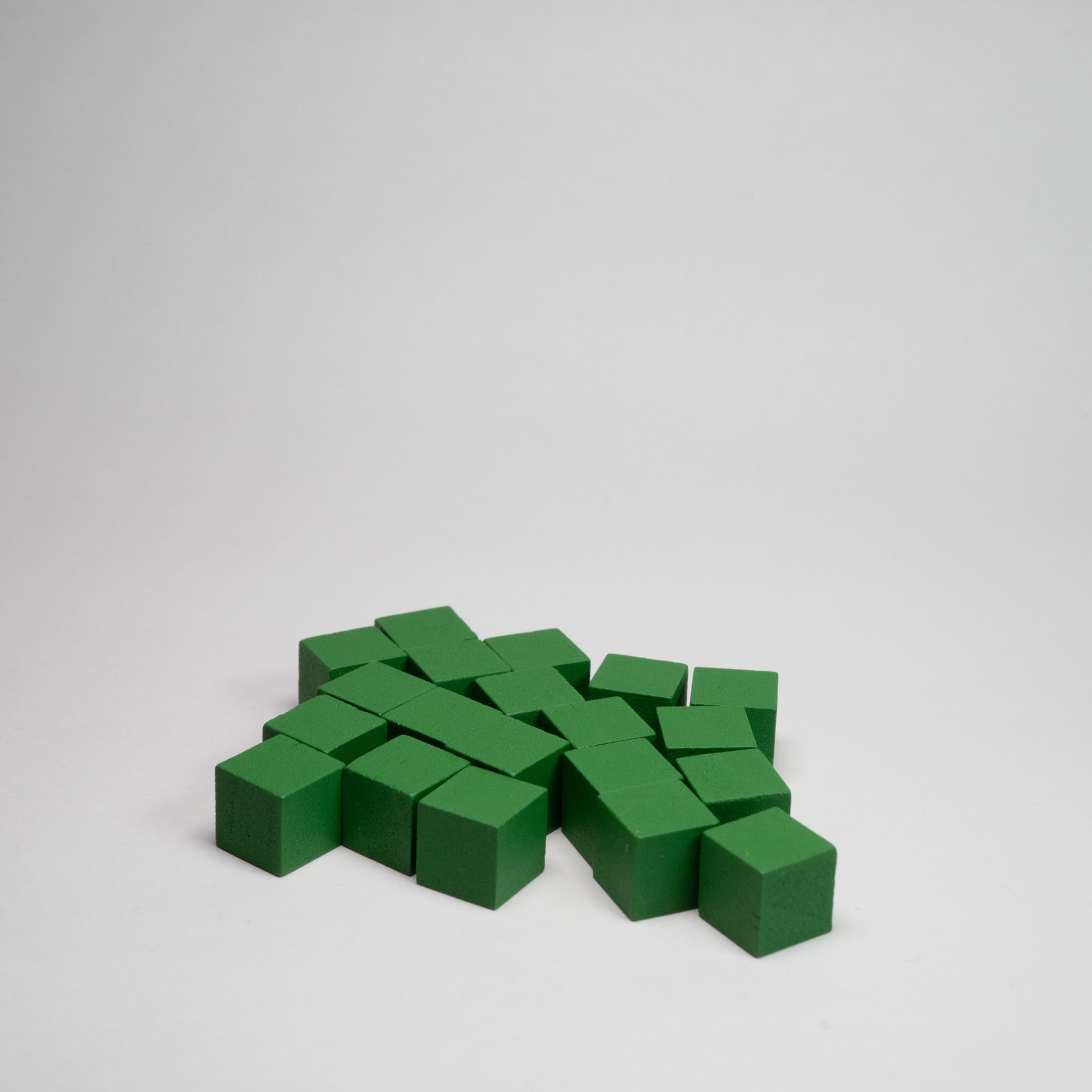 Green Wooden Cube 10mm Game Pieces – Tabletop Supply